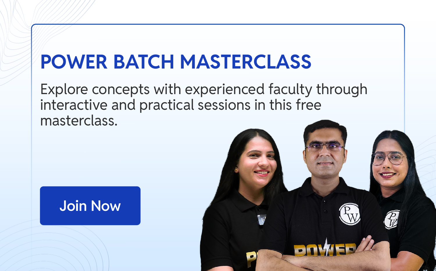 Power Batch : 12th JEE Target 2026