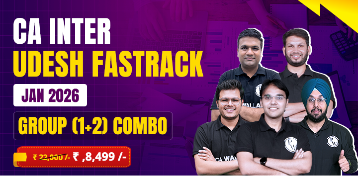 CA Inter Udesh Fastrack Jan 2026 Group (1+2) combo