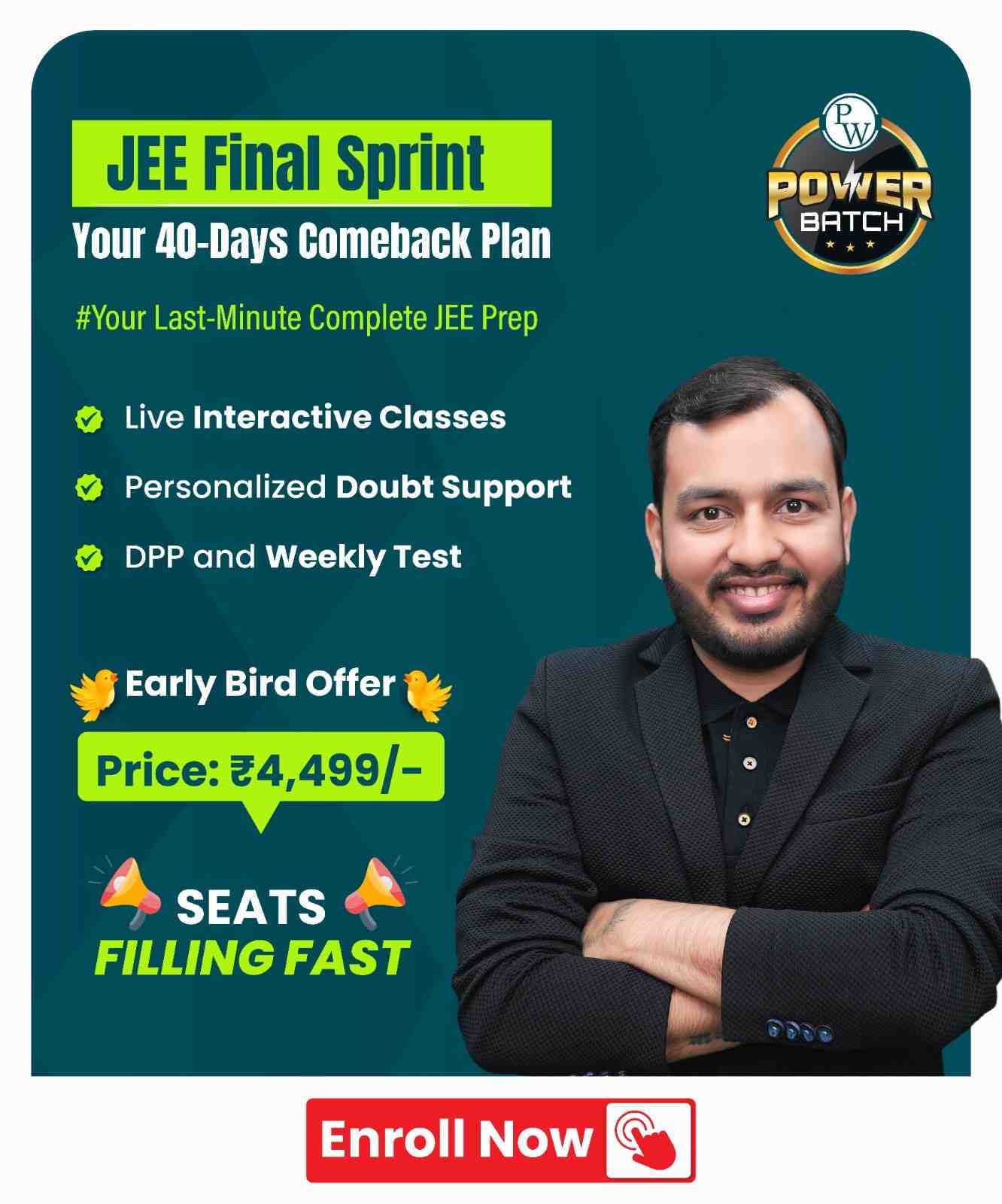 JEE Final Sprint – Your 40-Days Comeback Plan