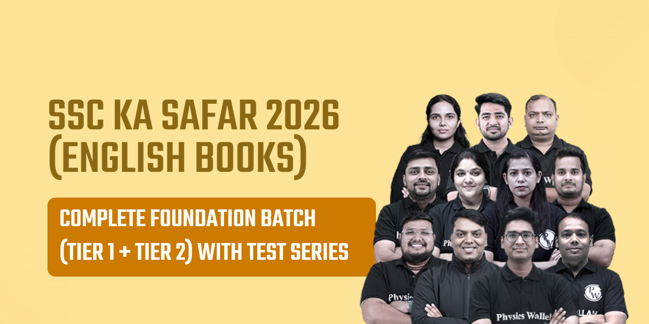 SSC KA SAFAR 2026 (English Books) Complete Foundation Batch (Tier 1 ...