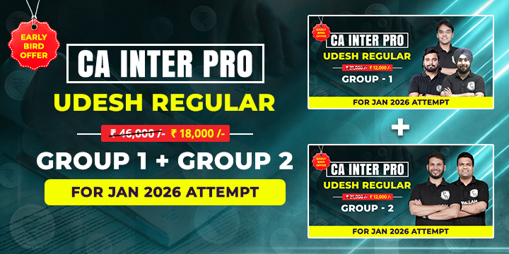 CA Inter Pro Udesh Regular Jan 2026 Group (1+2) combo