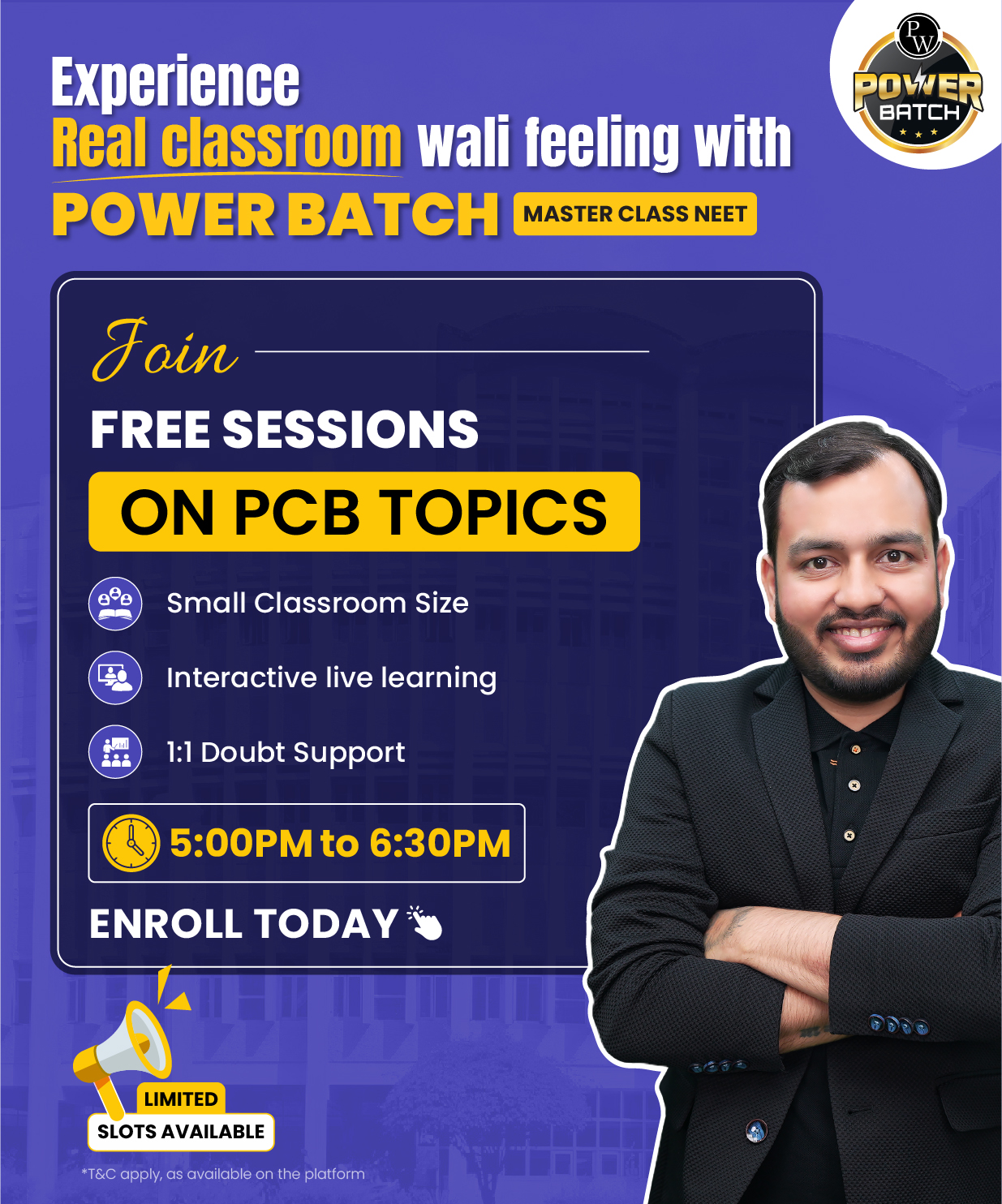 Power Batch : Free Master Class NEET