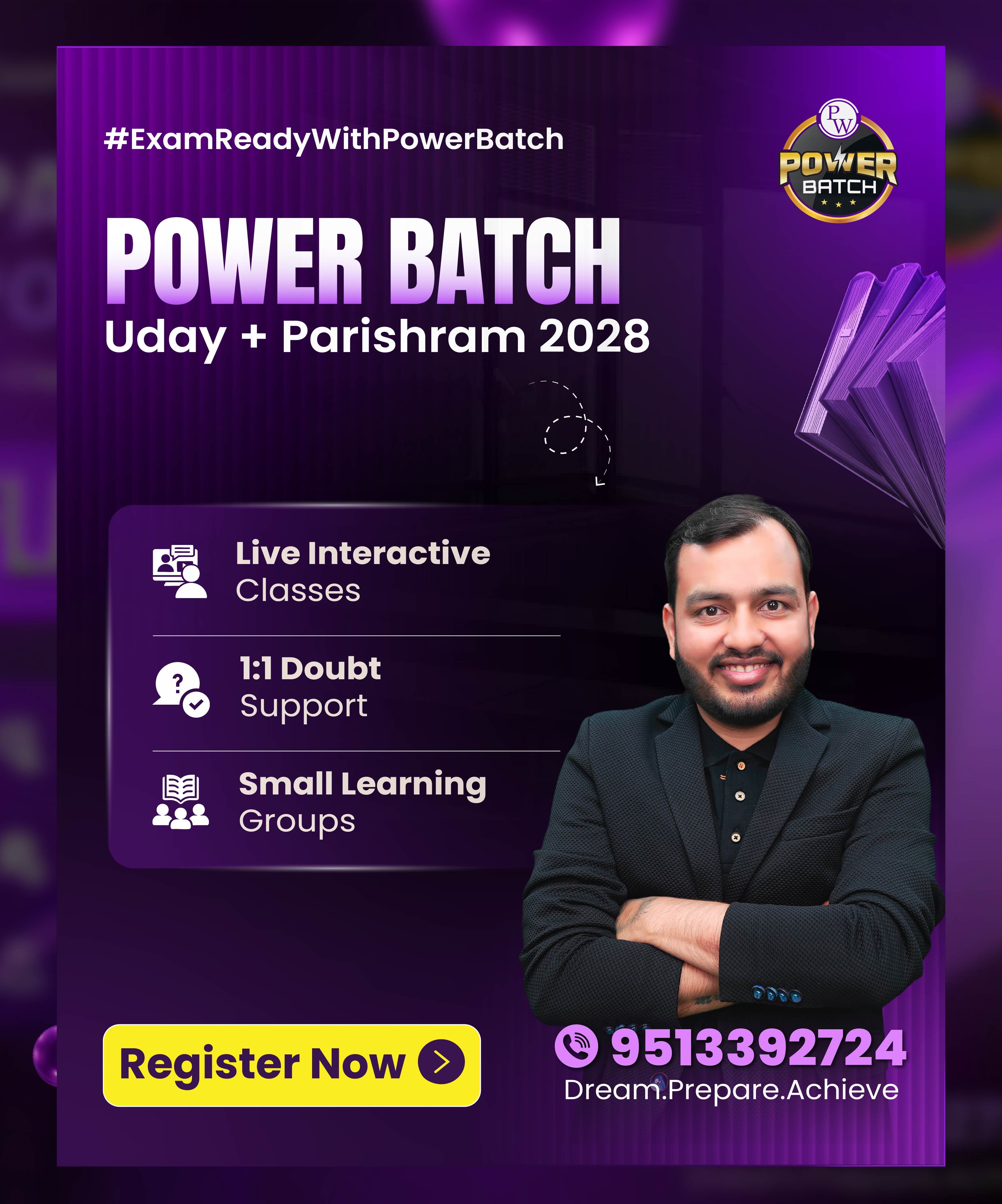 Power Batch : Uday + Parishram 2028