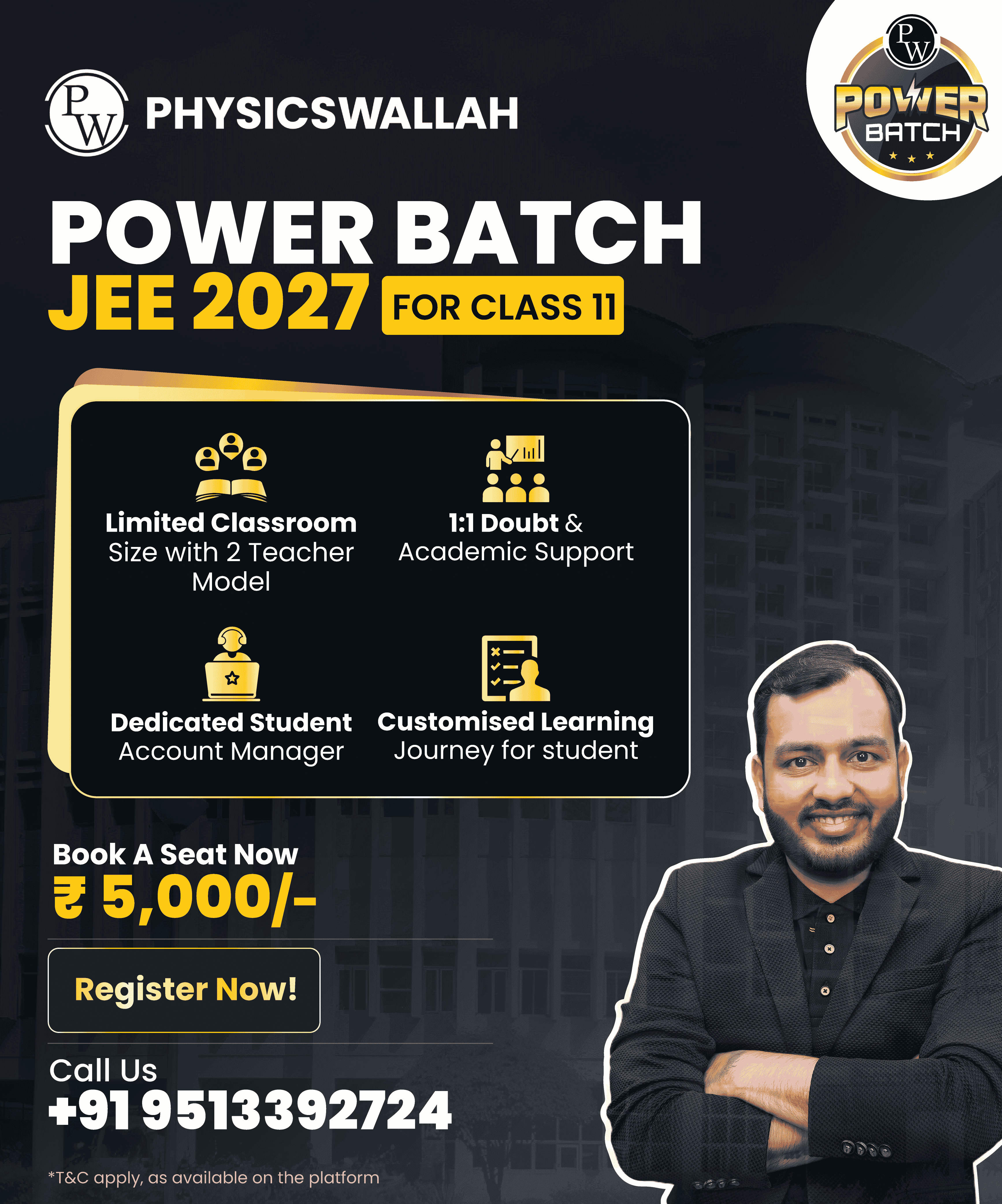 Power Batch : 2 year JEE 2.0 Target 2027