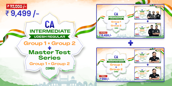 CA Intermediate Course - Udesh Regular Combo Group 1&2