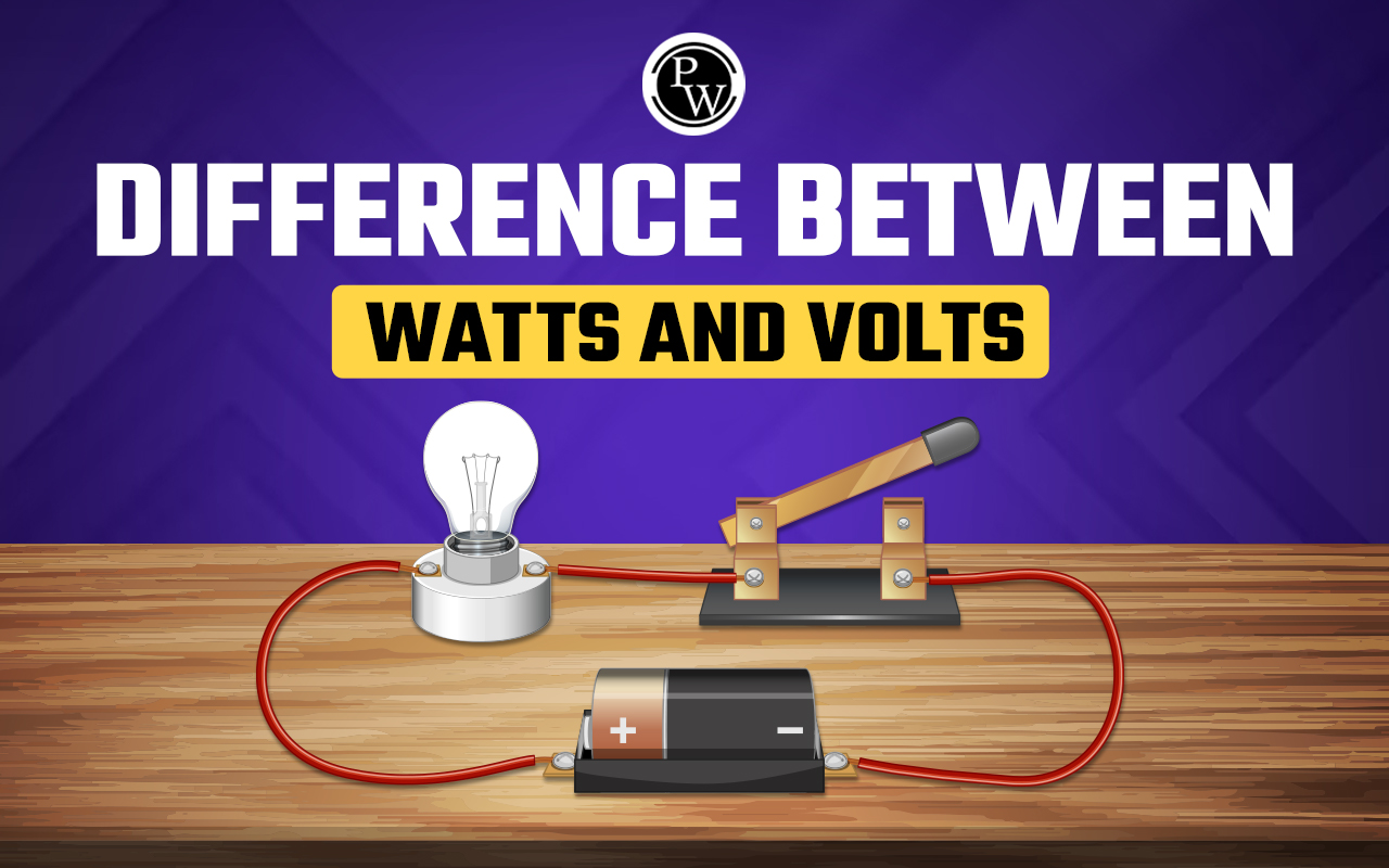Difference Between Watts and Volts, Formula, Watts vs Volts Difference Between Watts and Volts, Formula, Watts vs Volts