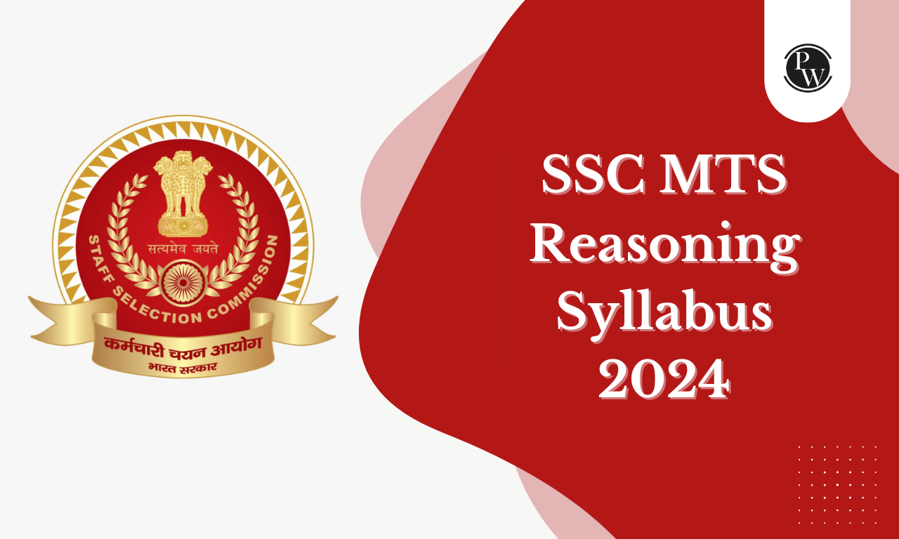SSC MTS Reasoning Syllabus 2024, PDF Download Link