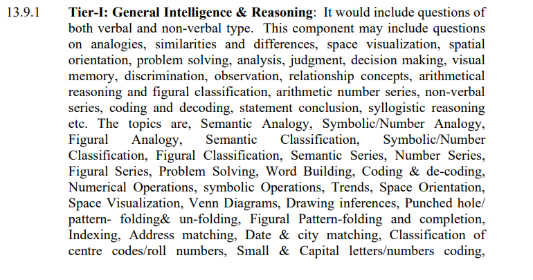 SSC CGL Reasoning Syllabus 2024, Download Reasoning PDF