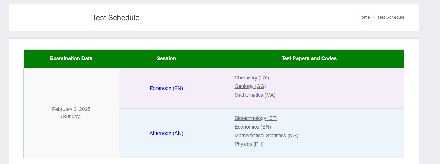 IIT JAM Exam Date 2025 Out, Exam Schedule And Timings IIT JAM Exam Date 2025 Out, Exam Schedule And Timings