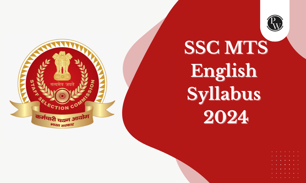 SSC MTS English Syllabus 2024, PDF Download Link